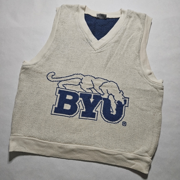 Vintage | Shirts | Vintage Byu Tapestry Sweater Vest | Poshmark